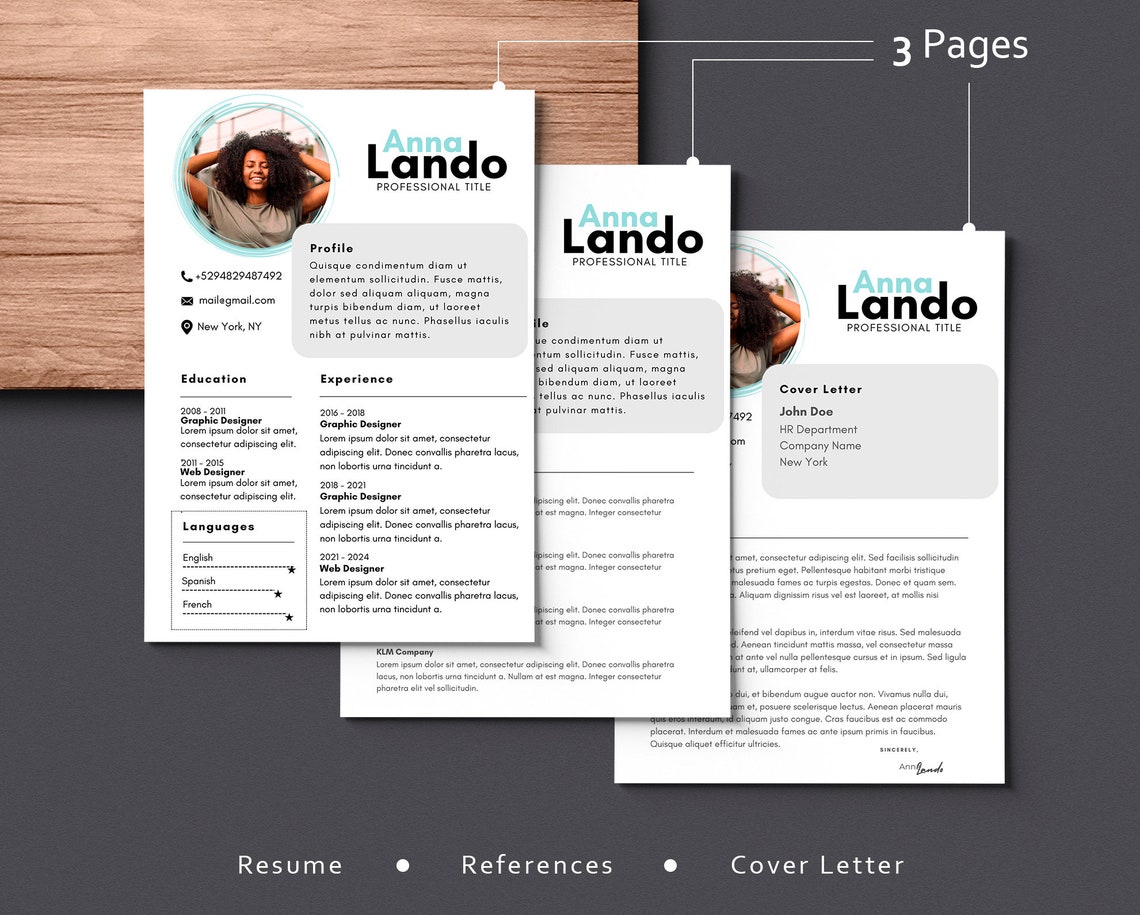Canva Resume Template, Cv Template Canva, Creative Resume Canva ...