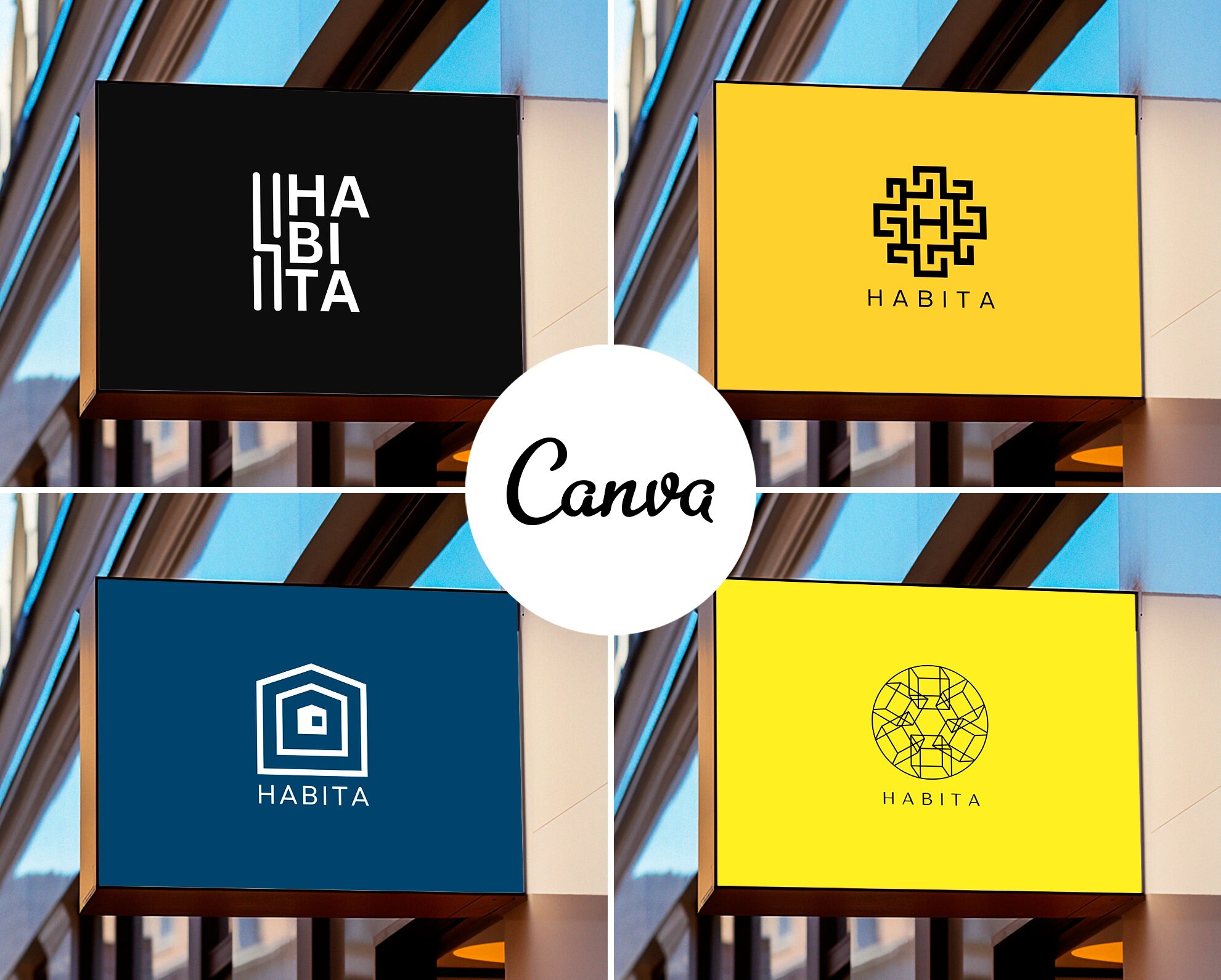 Canva Logo Template Architect Logo Architecture Logo Contractor Logo ...