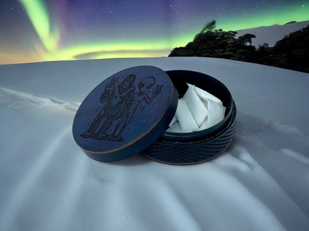 Saddleback Can | Snus Container | Saddle Leather Container for Zyn ...