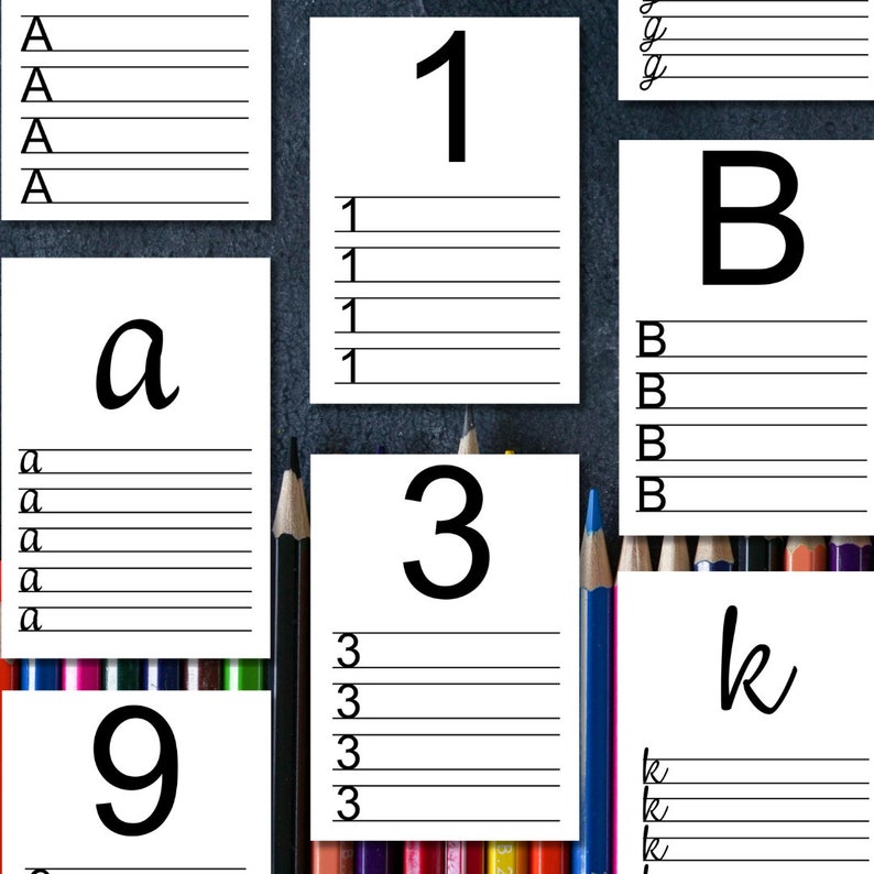 Worksheets Learning to Write Alphabet Figures Uppercase and Lowercase ...