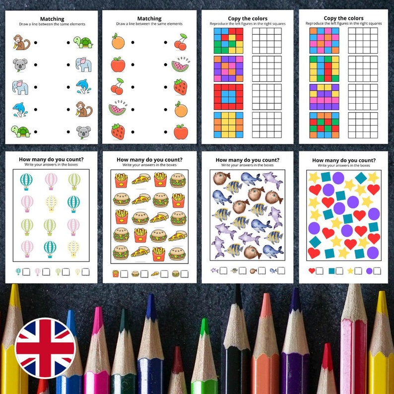 Activity Book for Children | 66 Worksheets | English | Connect Like ...
