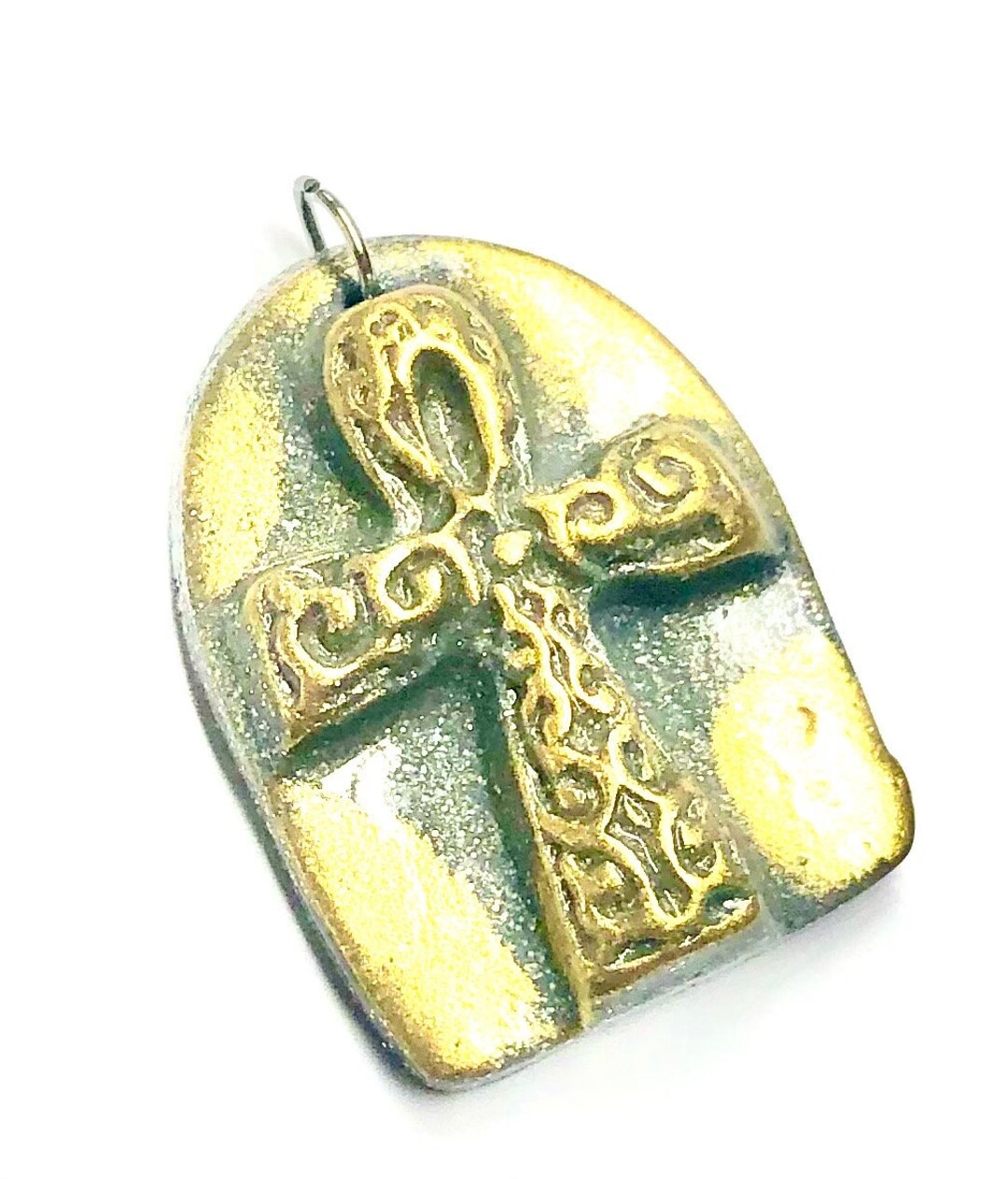 Egyptian Ankh Cross Handmade Polymer Clay Pendant - Etsy