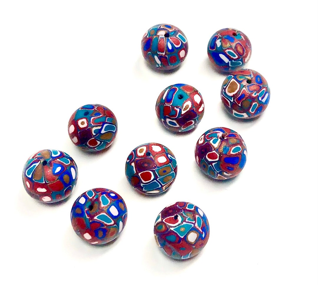 Handmade Artisan Beads Klimt Patchwork Round Beads 15 MM Retro Beads - Etsy