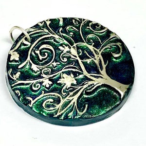 Tree of Life Pendant Handmade Polymer Clay Boho Inspired Jewelry ...