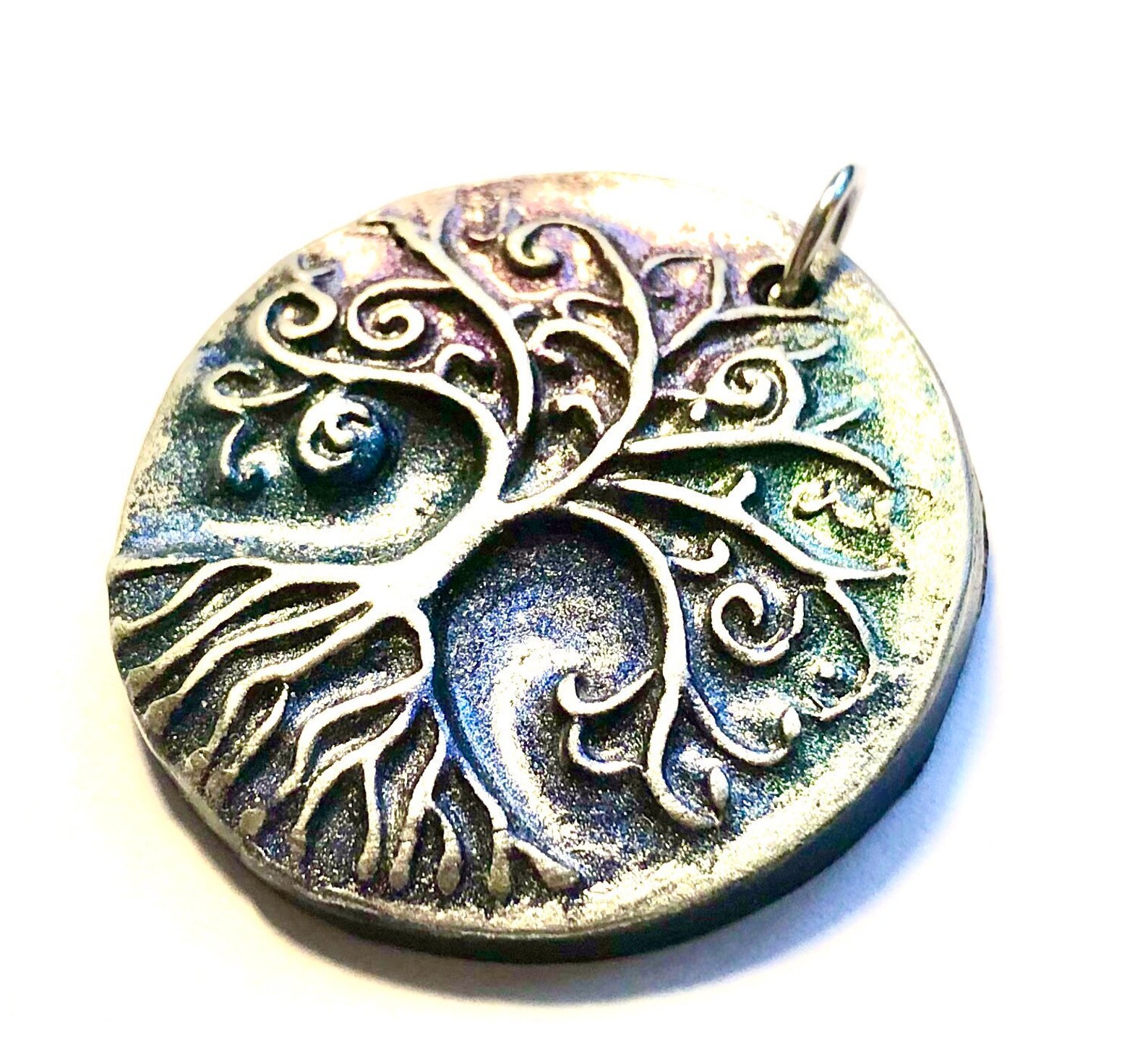 Tree of Life Handmade Artisan OOAK Polymer Clay Pendant - Etsy