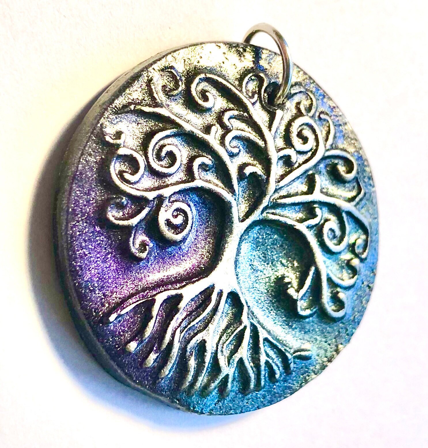Tree of Life Artisan Handmade Polymer Clay Pendant | Etsy