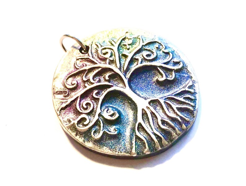 Tree of Life Handmade Artisan OOAK Polymer Clay Pendant - Etsy