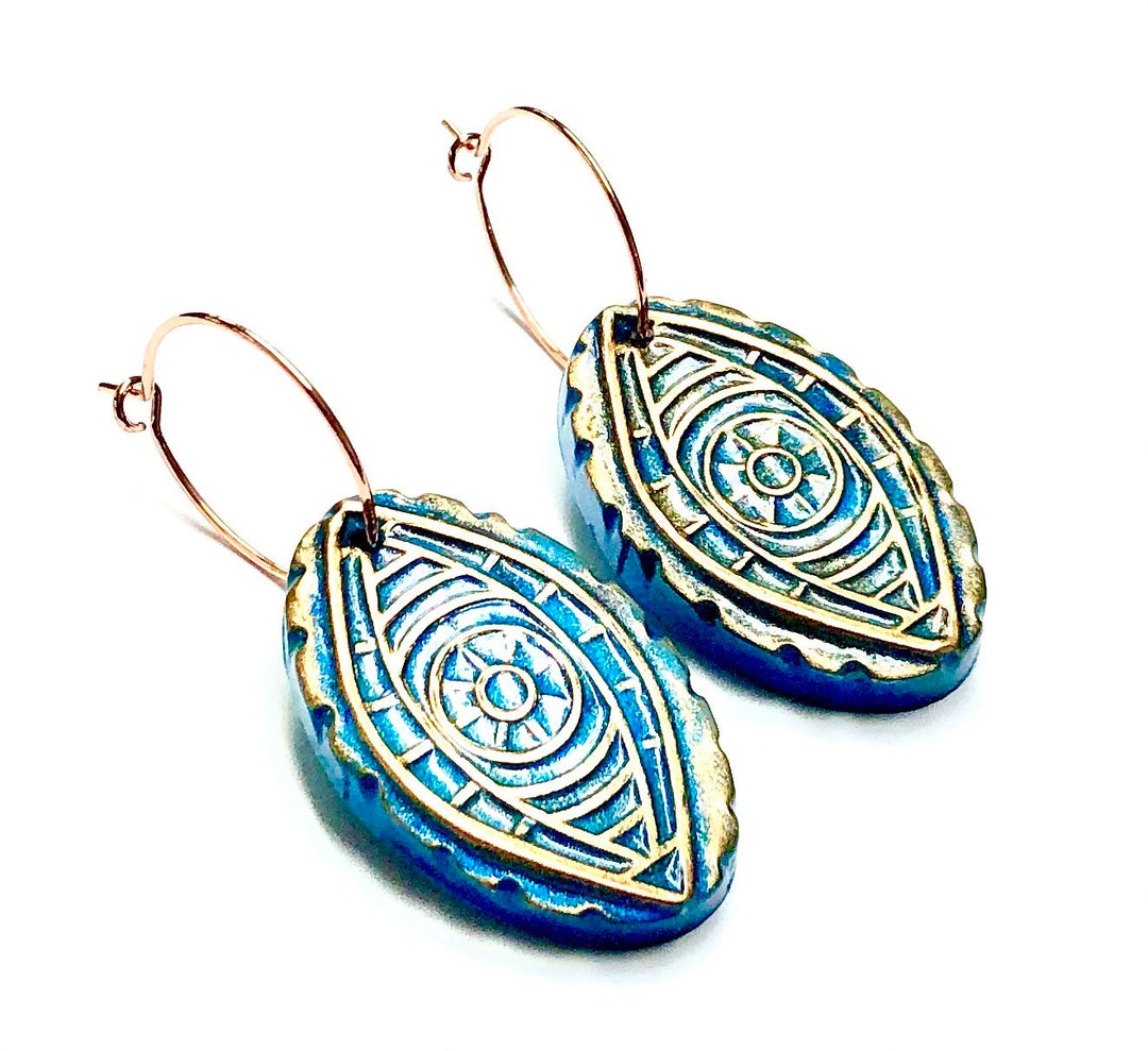 All Seeing Eye Earrings Omniscient Eye of Horus Earrings - Etsy