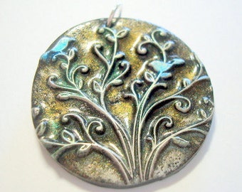 Tree of Life Handmade Artisan OOAK Polymer Clay Pendant - Etsy
