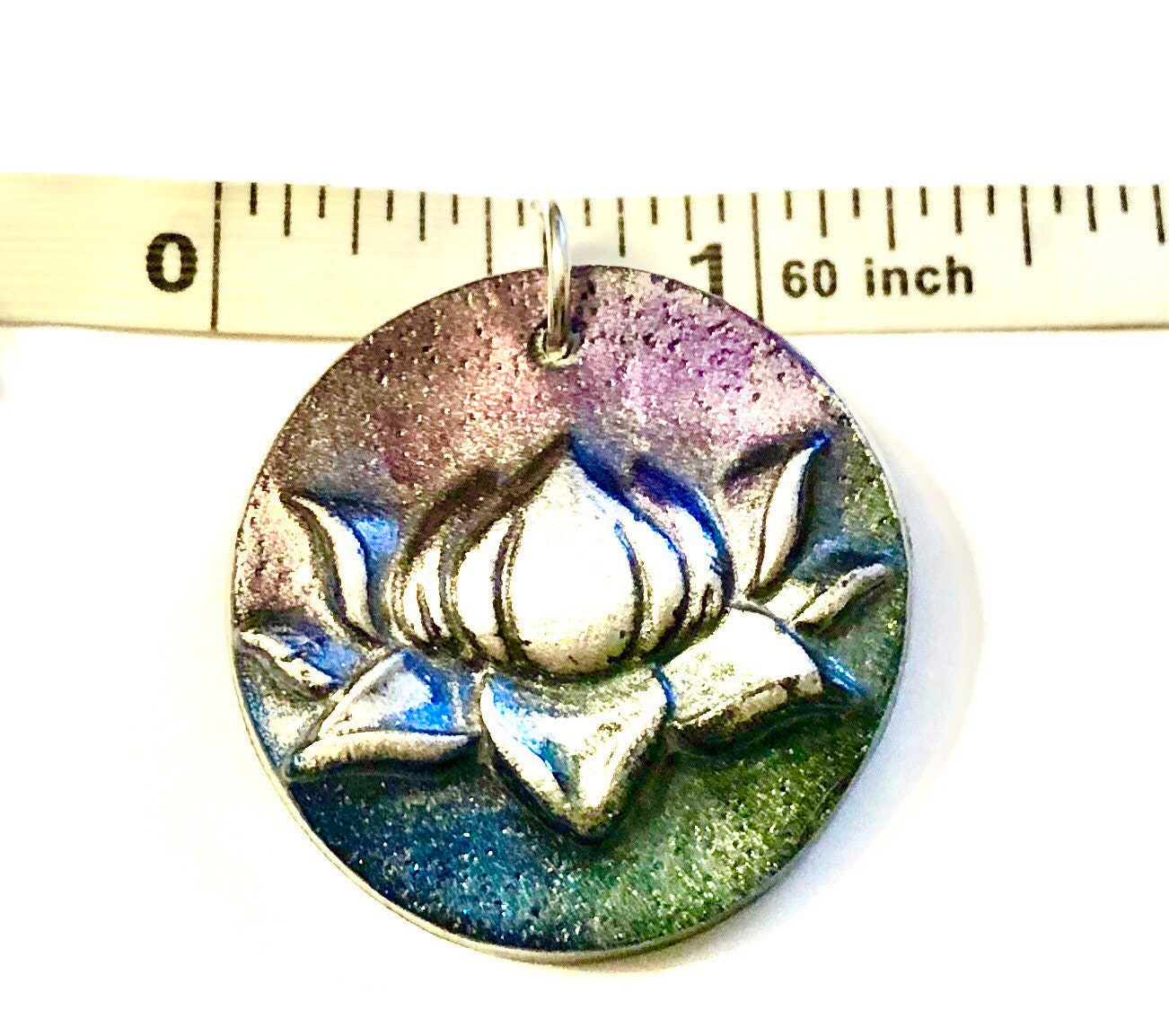 Lotus Flower Handmade Polymer Clay Pendant Lotus Jewelry | Etsy