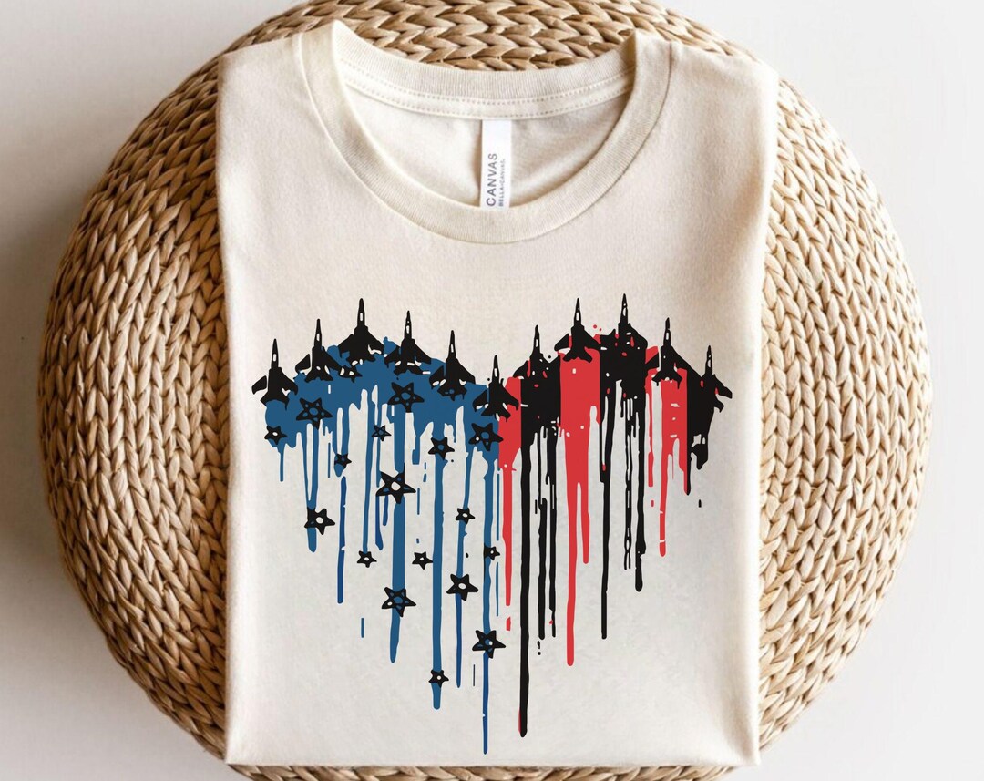 Red White Blue Air Force Flyover Shirt,4th of July Shirt,red Wine Blue ...