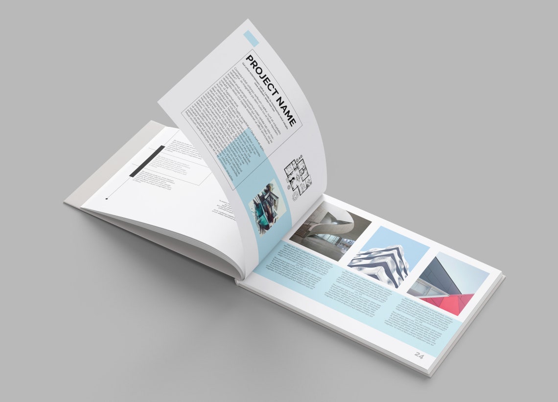 Minimal Portfolio Template Adobe Indesign Affinity Architecture Portfolio Template & Resume ...