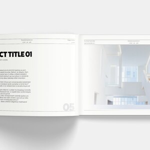 Minimal Portfolio Template | Adobe Indesign | Affinity | Architecture ...
