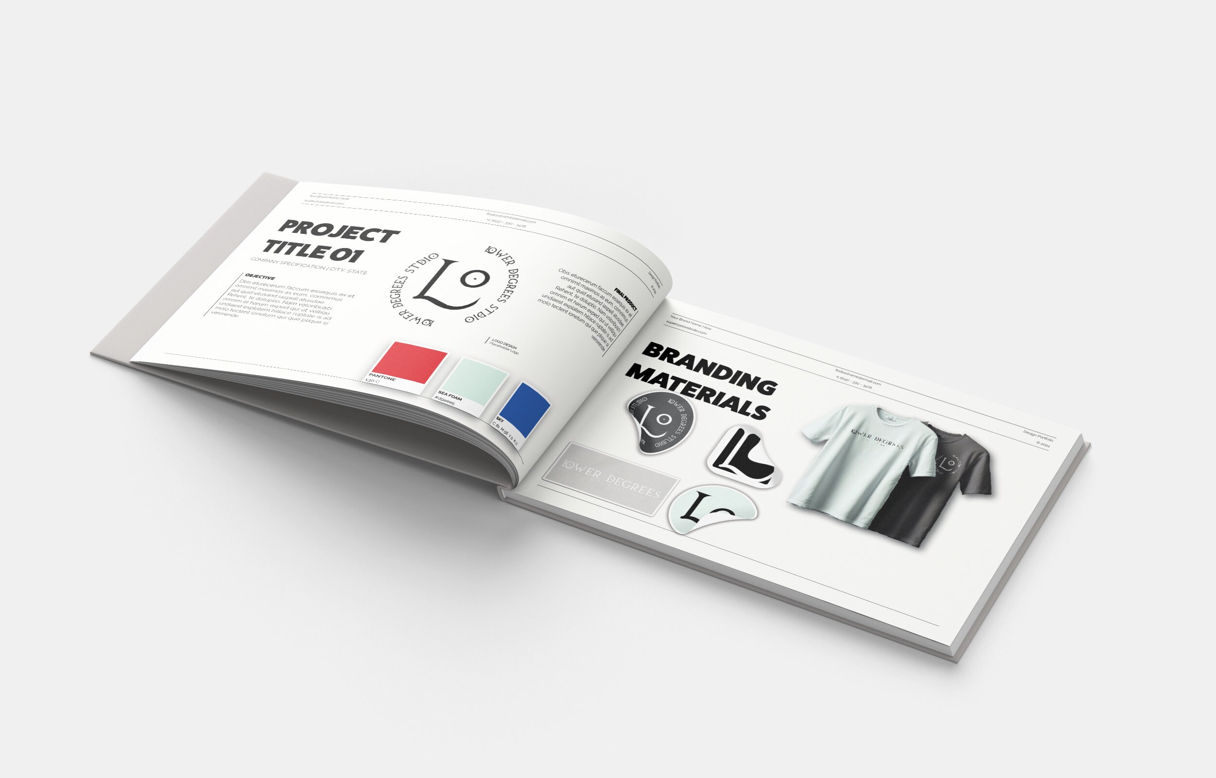 Minimal Portfolio Template | Adobe Indesign | Affinity | Graphic Design ...