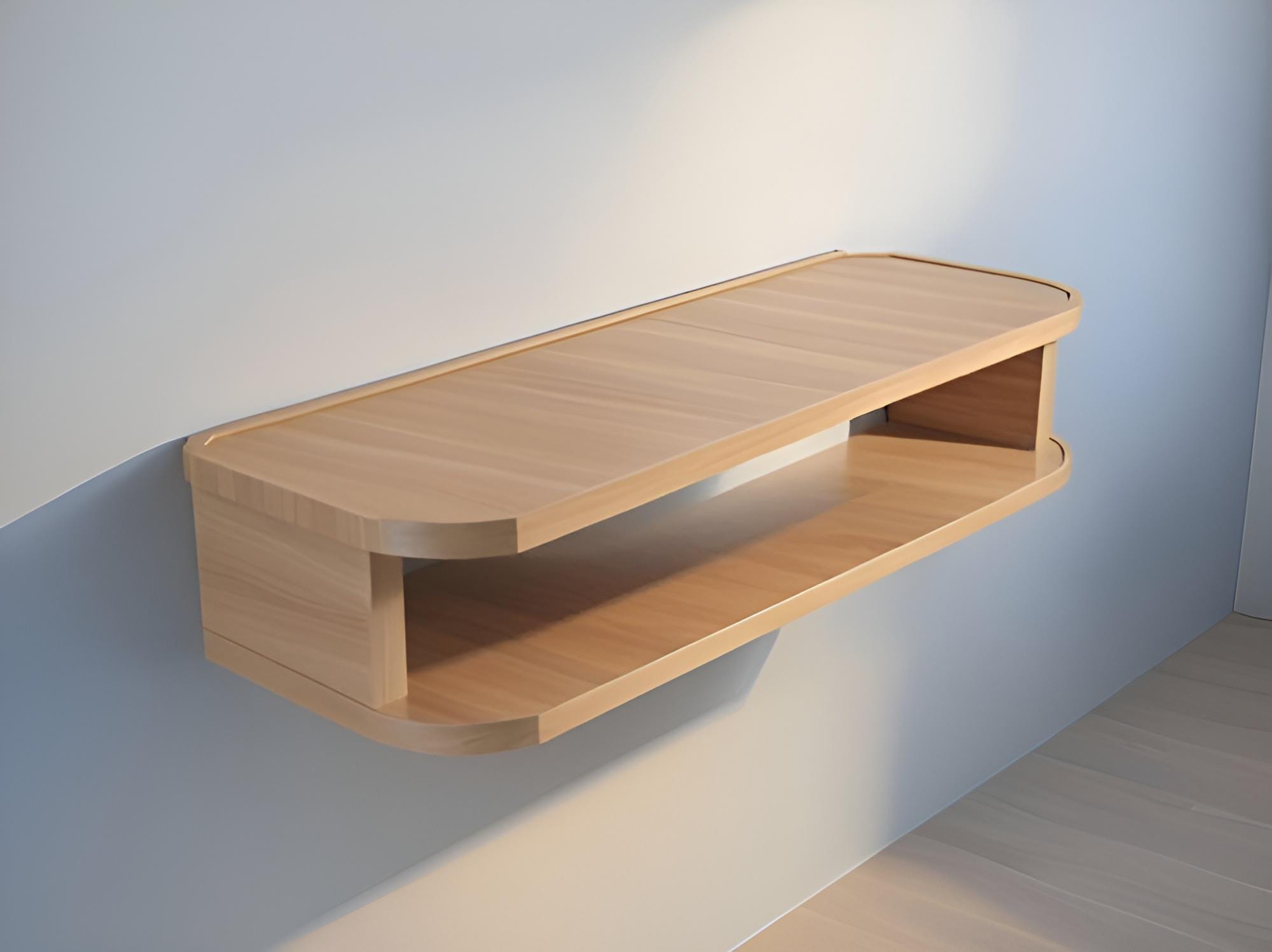 DIY Floating Shelf Plan- Display Shelf - Wooden Shelving- Farmhouse ...