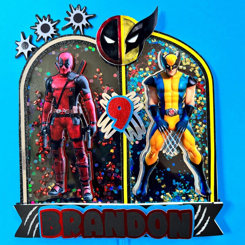 Deadpool and Wolverine Cake Topper - Etsy