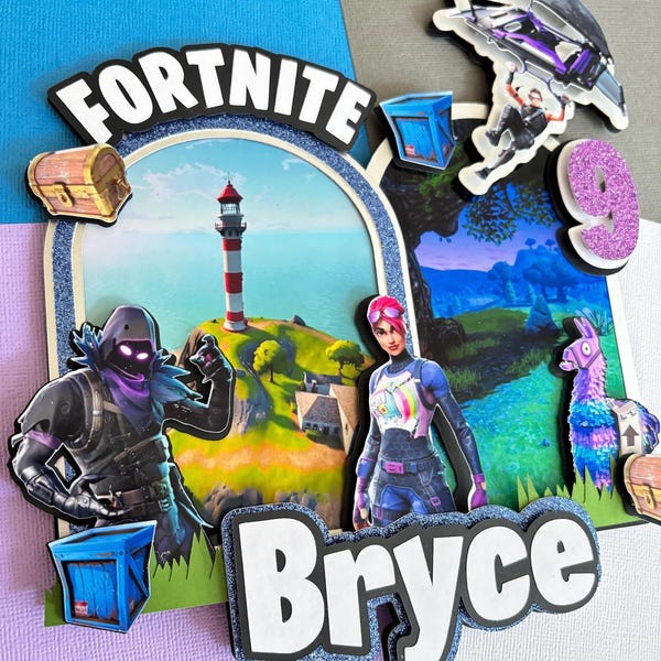 Fortnight Cake Topper - Etsy