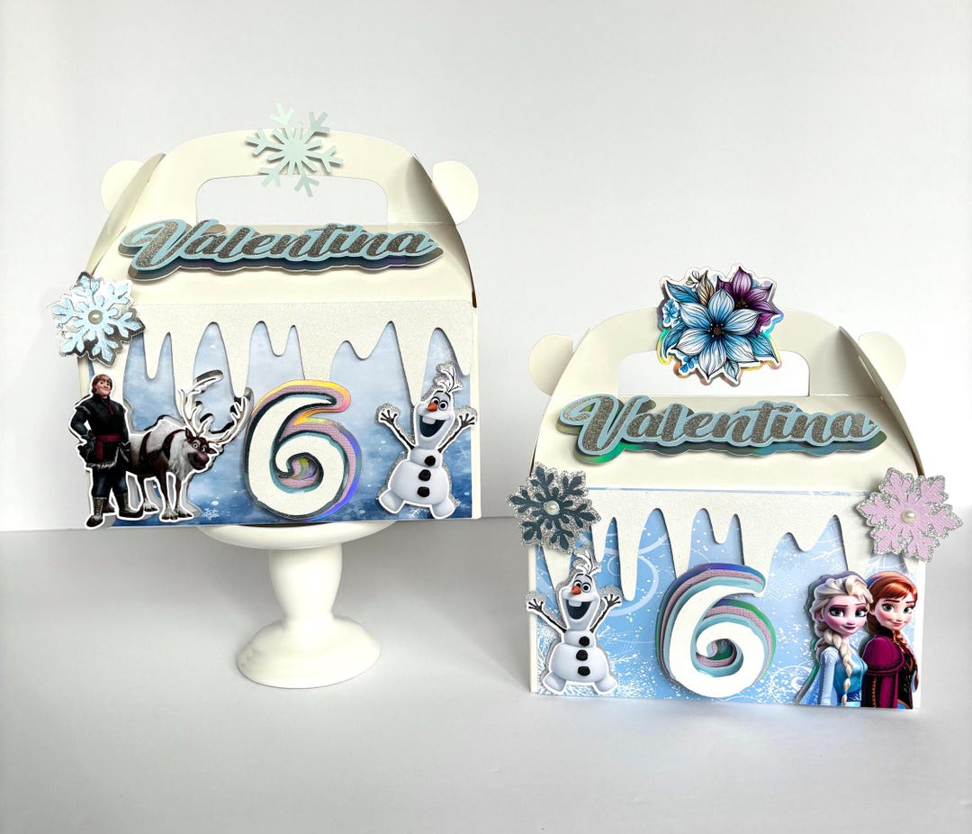 Frozen Party Favor Box, Frozen Birthday Decorations, Frozen Goodie Bags ...