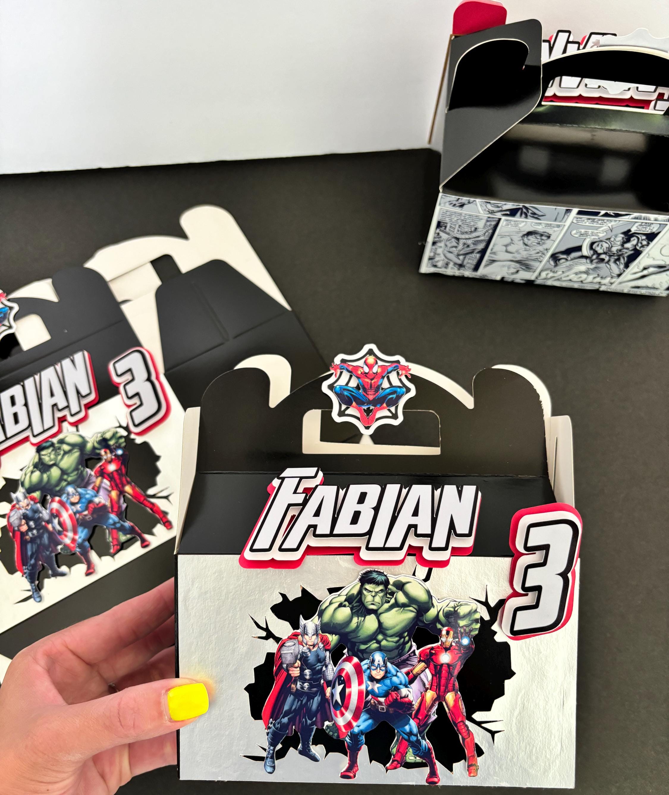 Avengers Gable Box, Marvel Gable Box, Super Hero Party Box, Comic Book ...