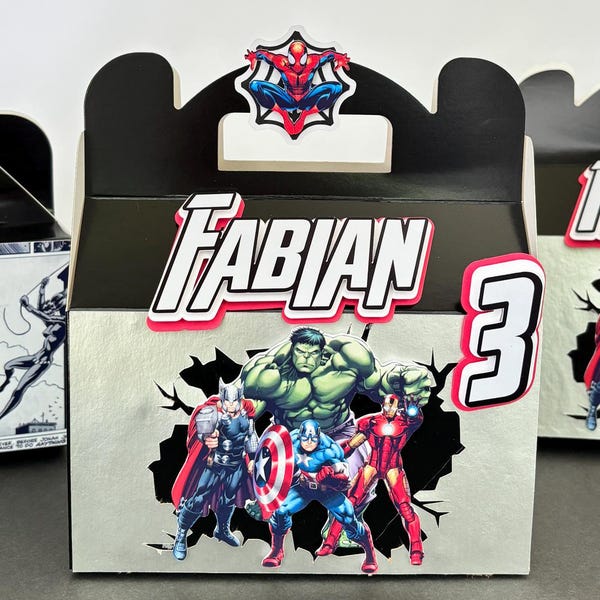 Super Heroes Party Boxes - Etsy