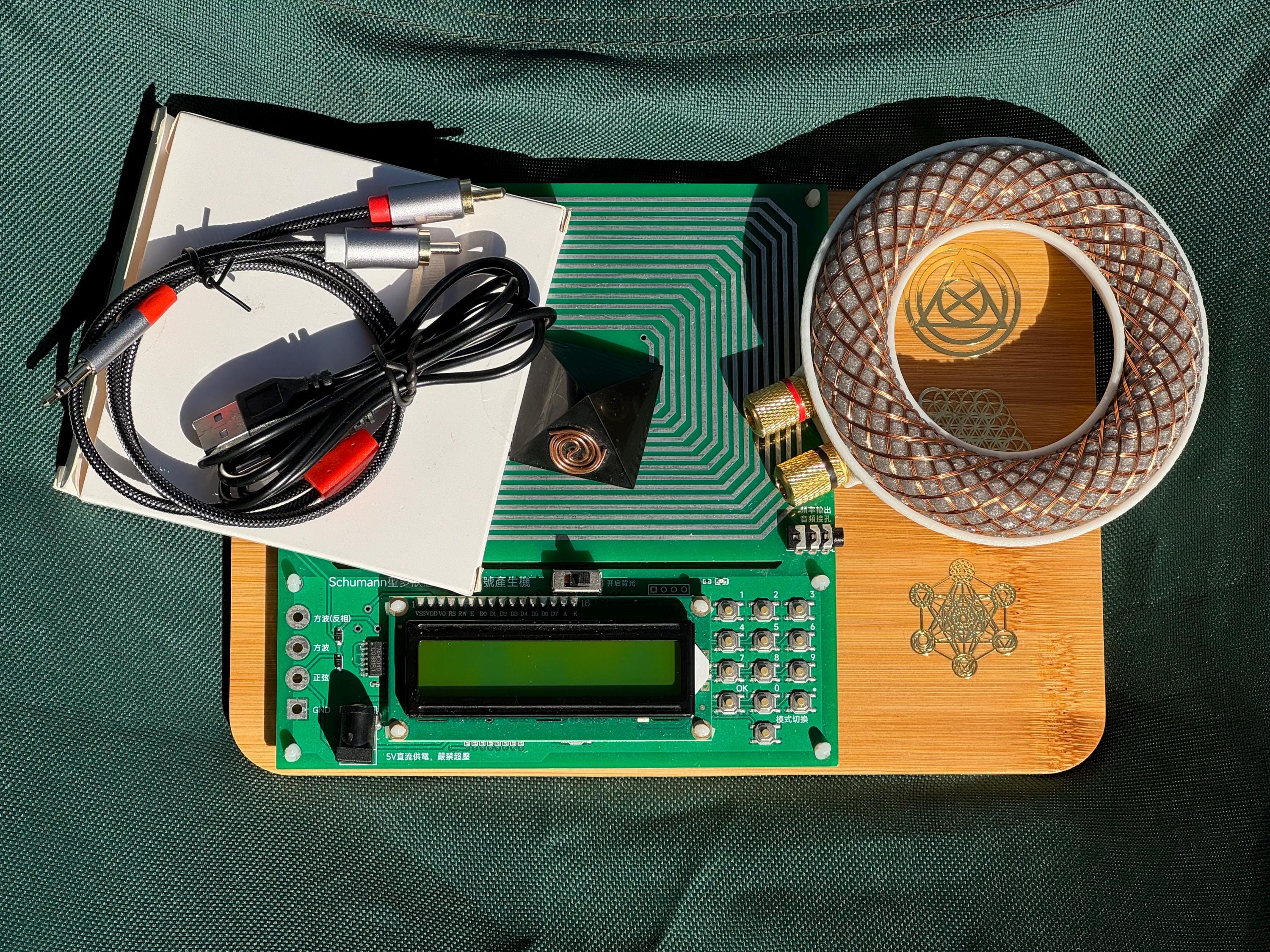 Fibonacci Scalar Wave or Rodin Coil With Adjustable Schumann Sine Wave ...