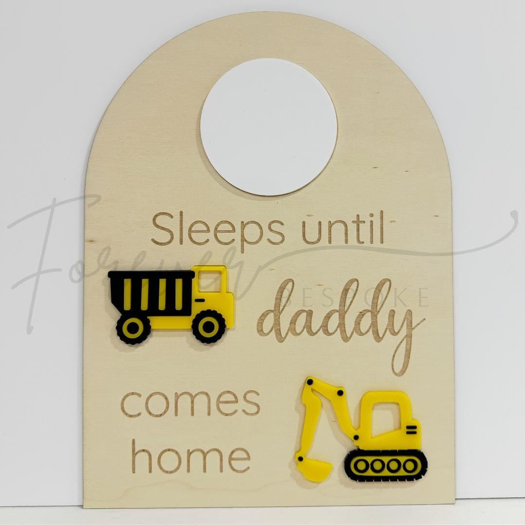 Countdown Until Daddy is Home | Countdown Board | Fathers Day Gift ...
