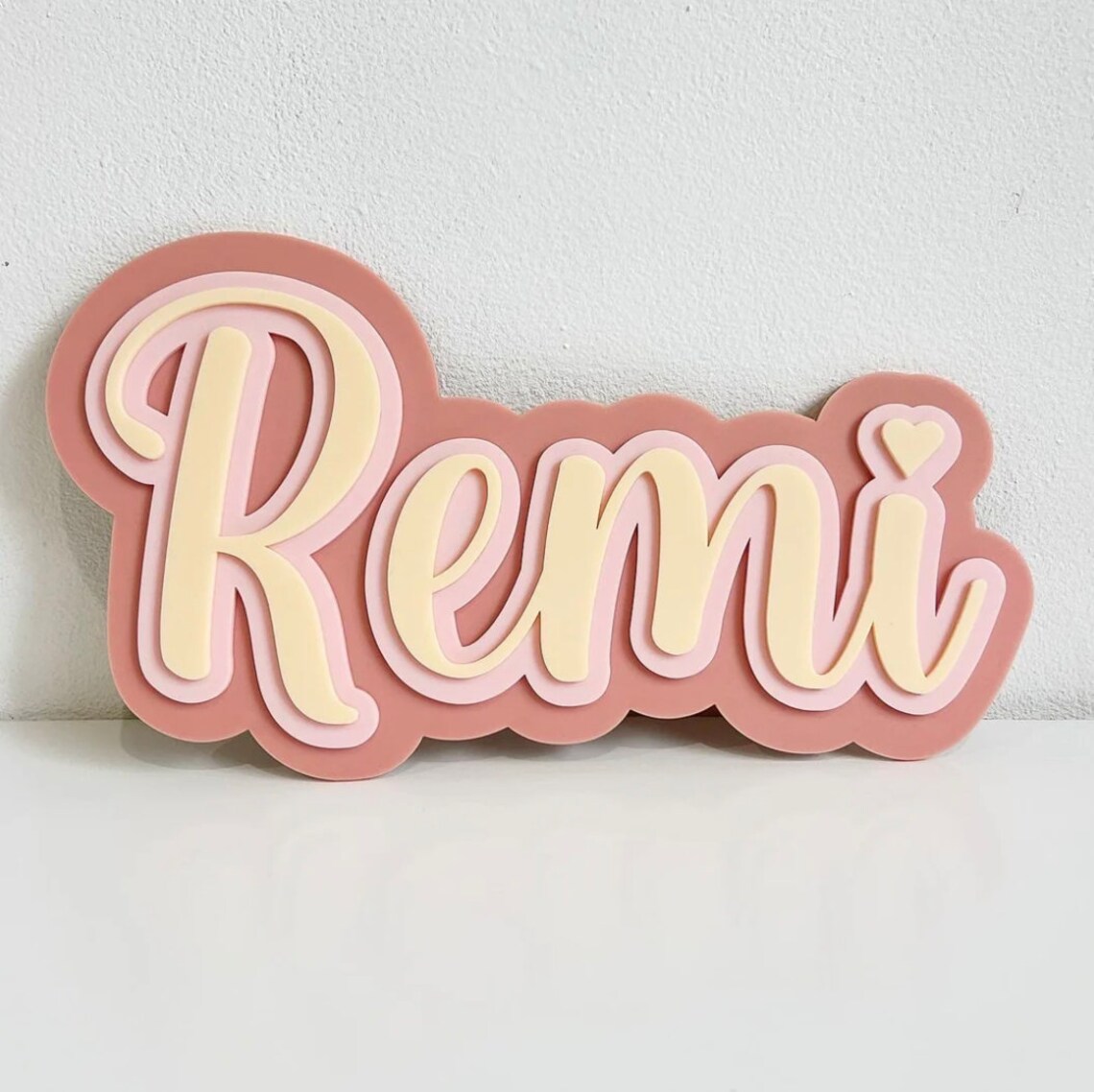 Triple Layered Acrylic Name Sign | Name Plaque | Acrylic Name for Wall ...