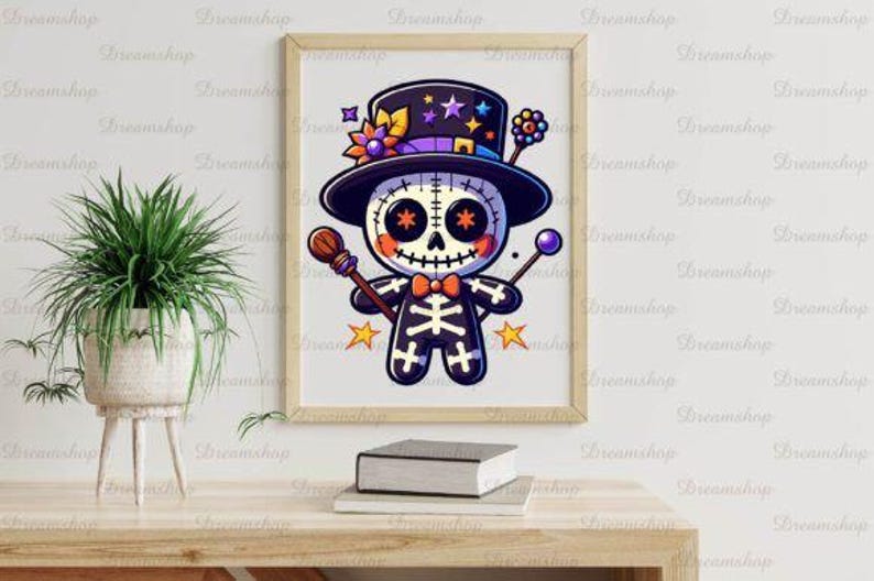 Halloween Gothic Voodoo Doll Graphics - Etsy