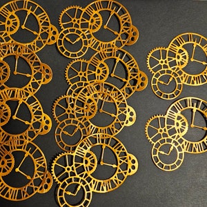 10 Steampunk Copper Clock Die Cuts - Etsy