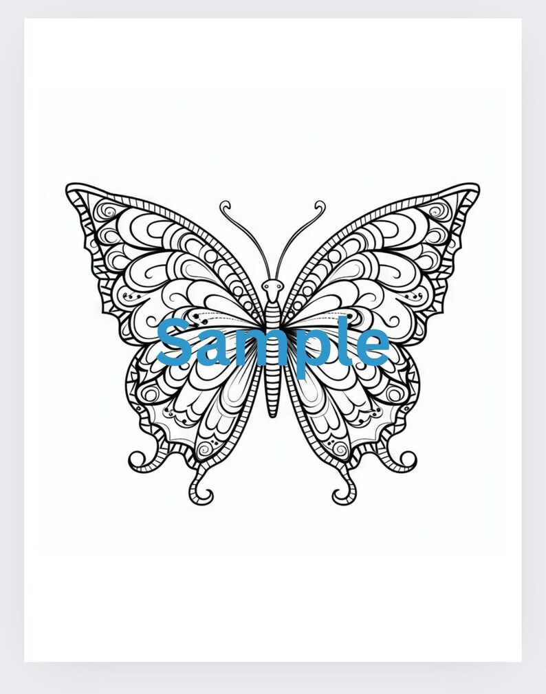 MINDFULNESS Digital Coloring Book Bees, Butterflies, Bugs & Birds - Etsy