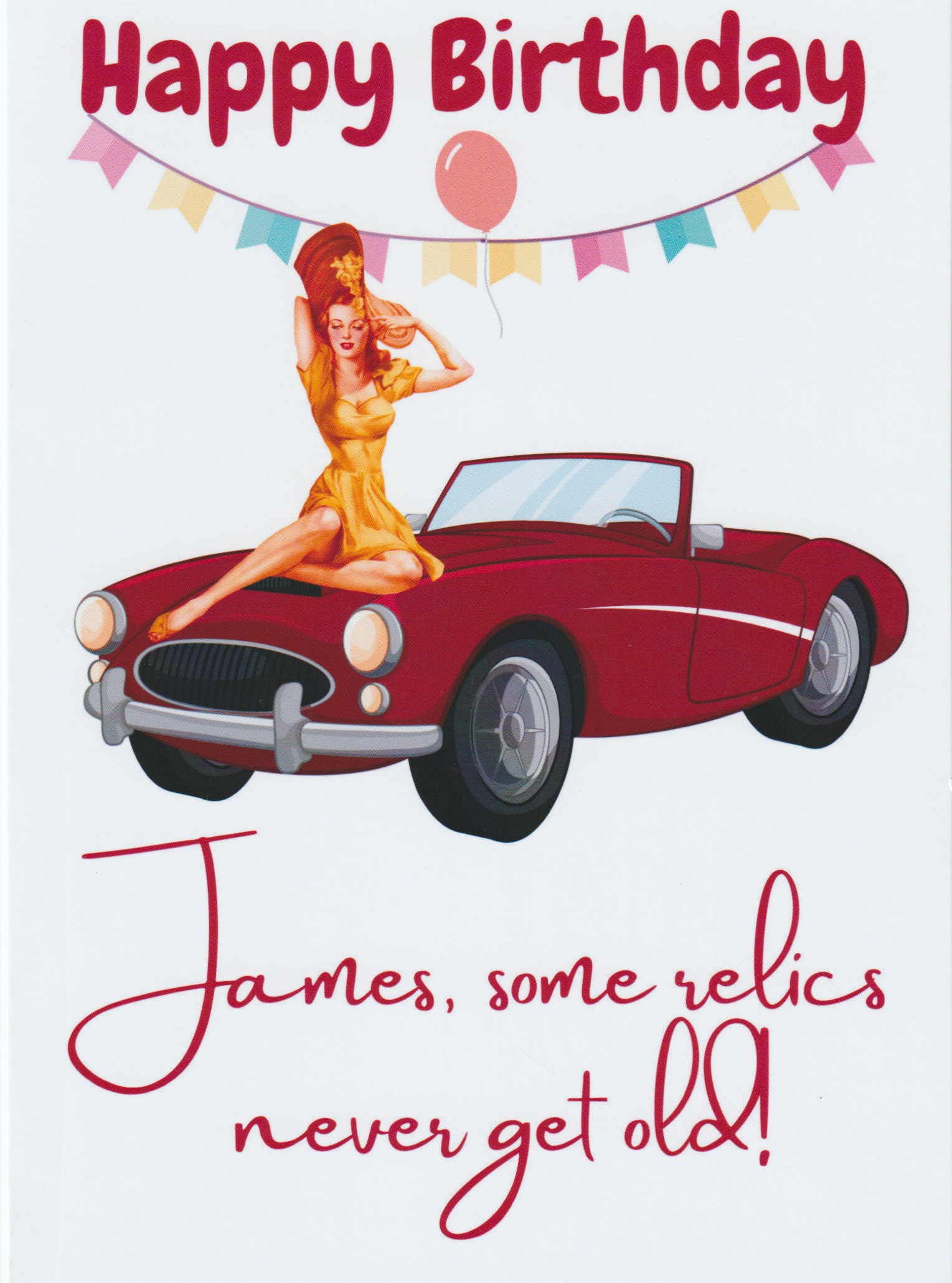 Birthday Card Personalized Birthday Card Adult Birthday Card Antiques Relic Relics Funny