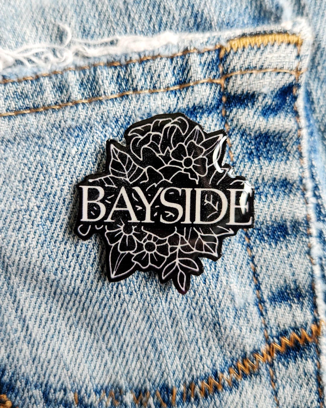 Bayside Band Plastic Pins Coffin, Floral - Etsy