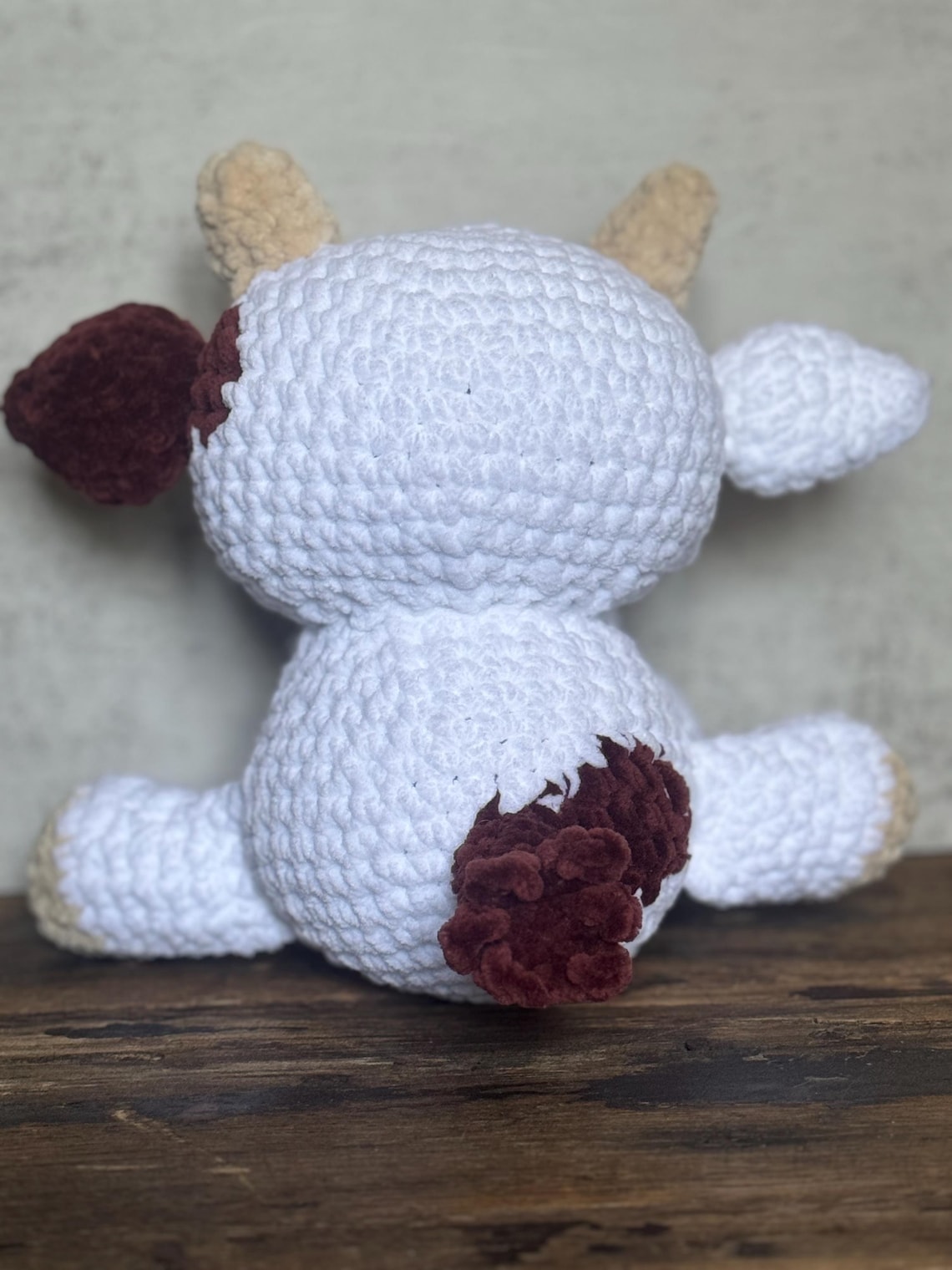 Crochet Cow, Crochet Cow Plushie, Handmade Crochet Cow, Cow Plushie ...