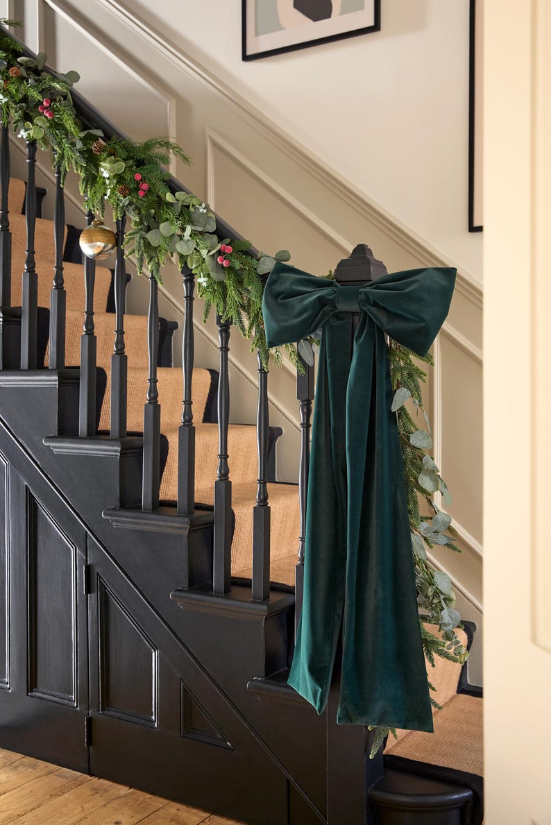 Giant Handmade Luxury Velvet Bows - for Bannisters and Trees - Imported ...