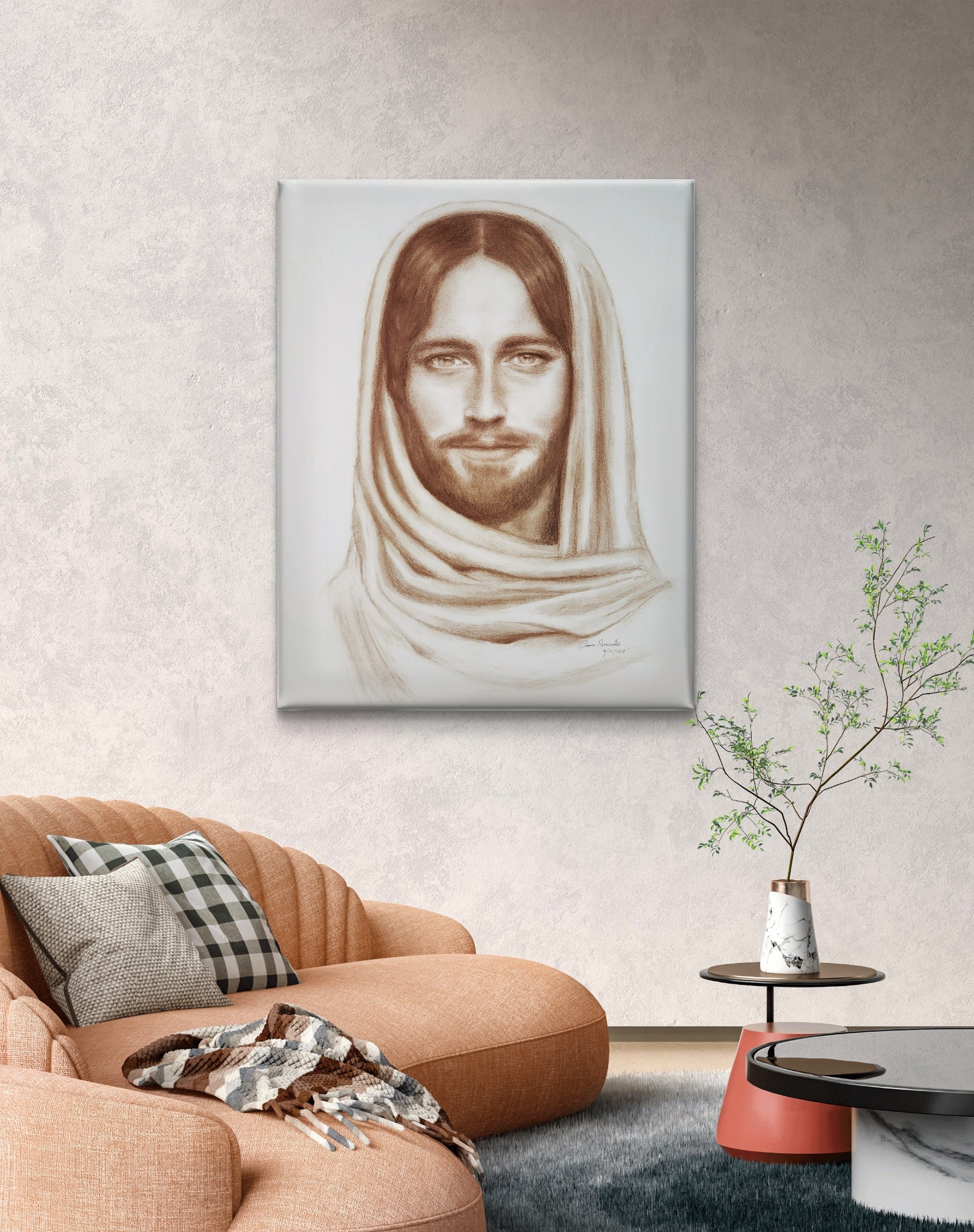 Drawing of Jesus Christ, Christ Drawing, Christian Art, Drawing of the ...