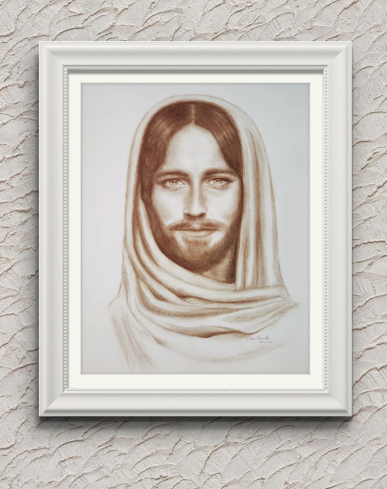 Drawing of Jesus Christ, Christ Drawing, Christian Art, Drawing of the ...