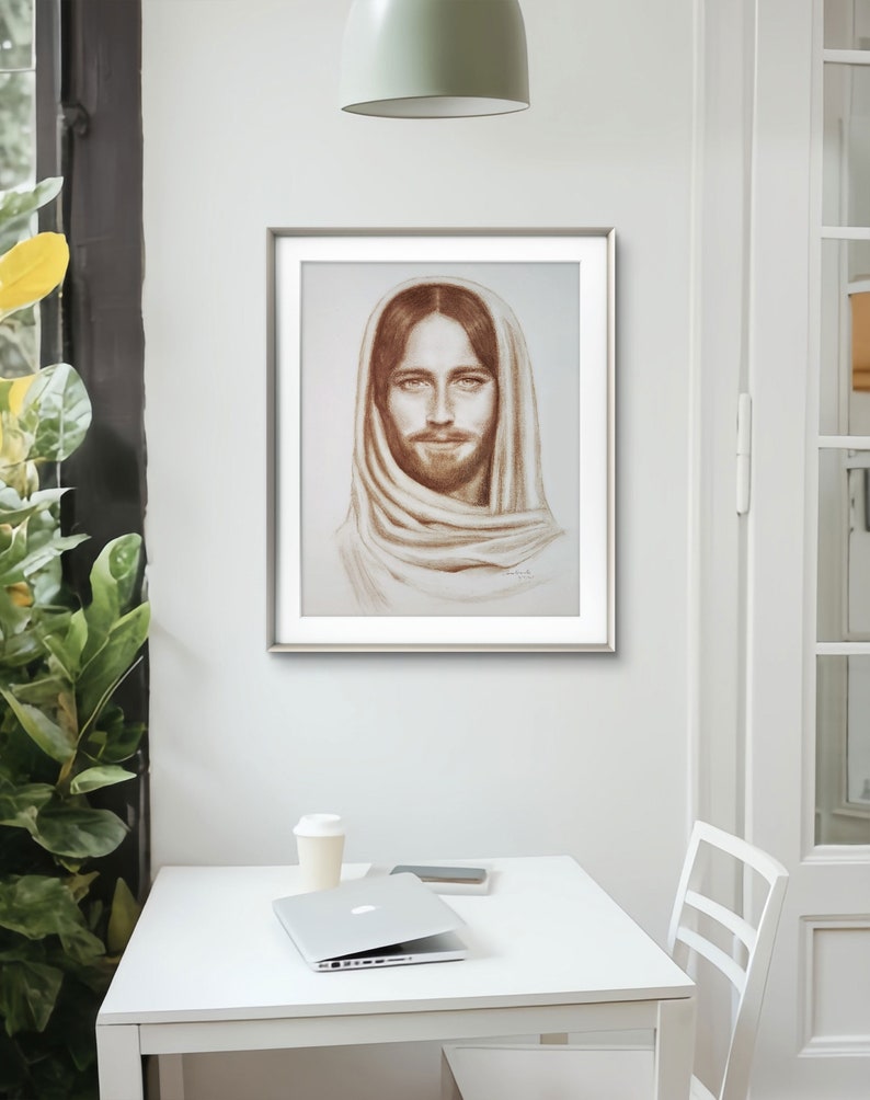 Drawing of Jesus Christ, Christ Drawing, Christian Art, Drawing of the ...