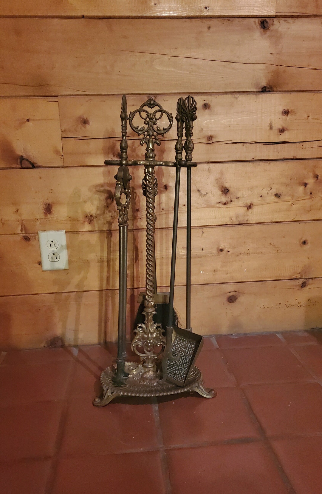 Antique Ornate Fire Tools Very Rare - Etsy