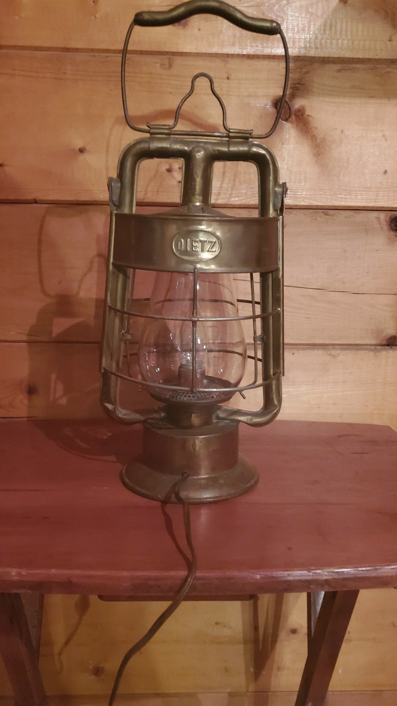 Antique Brass Dietz Fire Department Lantern - Etsy