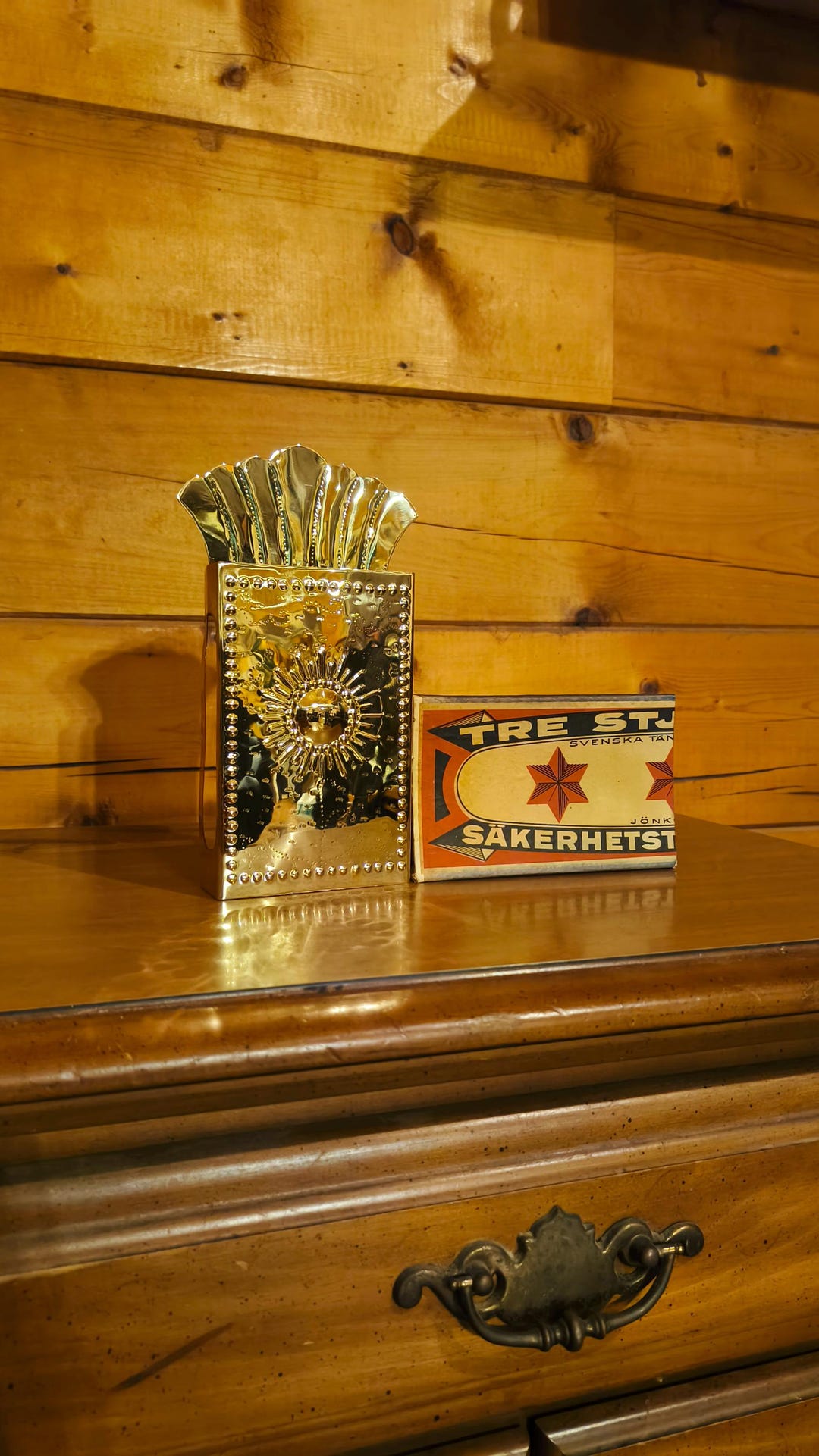 Vintage Brass Match Box Holder Made in Sweden - Etsy