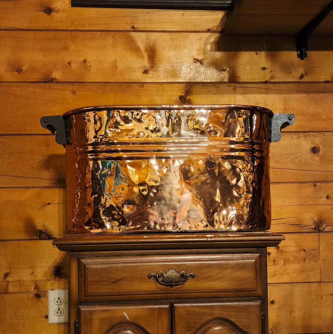 Antique Copper Wash Tub - Etsy