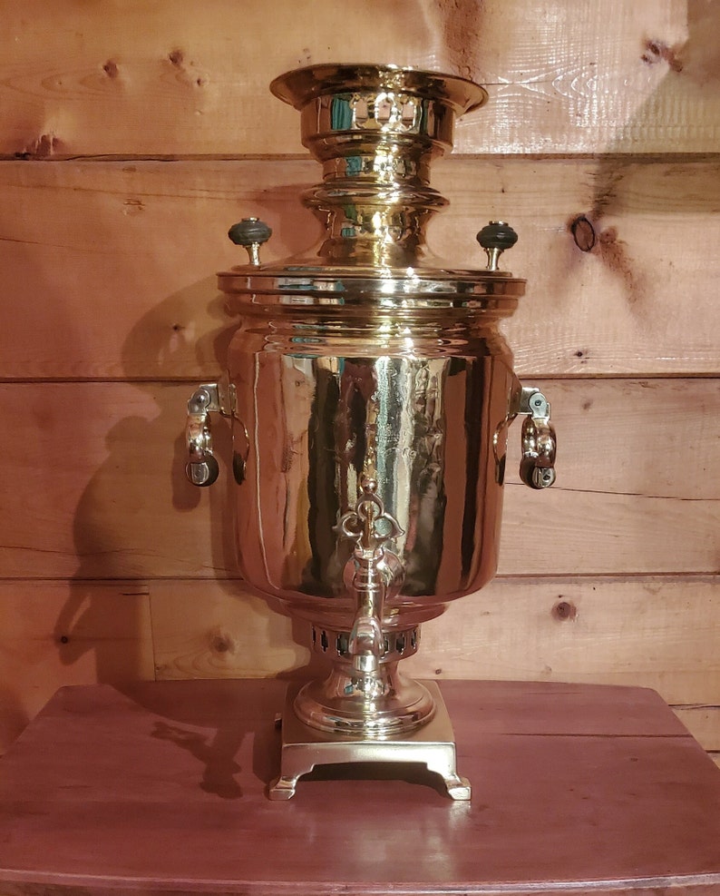 Antique Russian Samovar Polished & Lacquered - Etsy