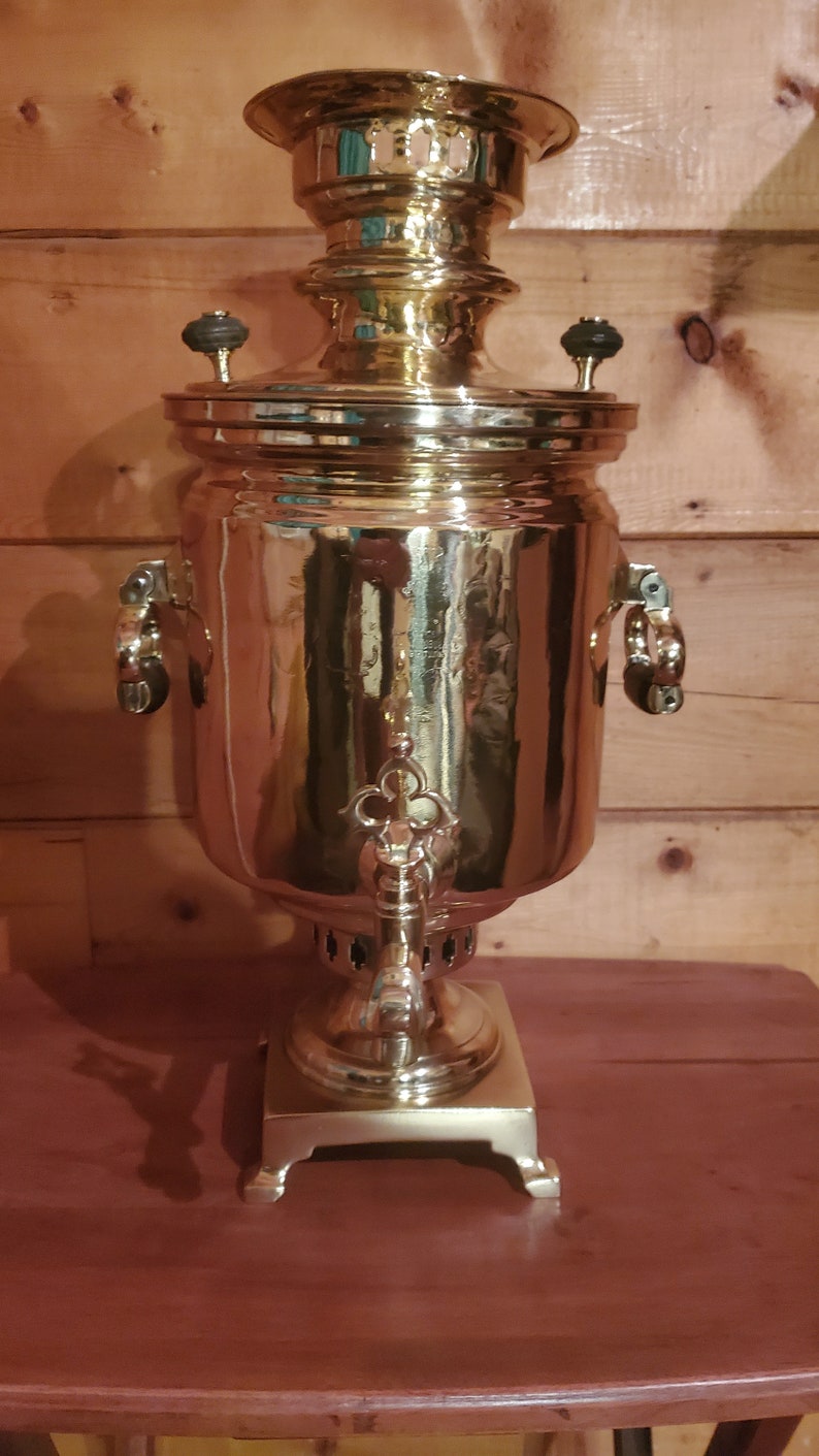 Antique Russian Samovar Polished & Lacquered - Etsy