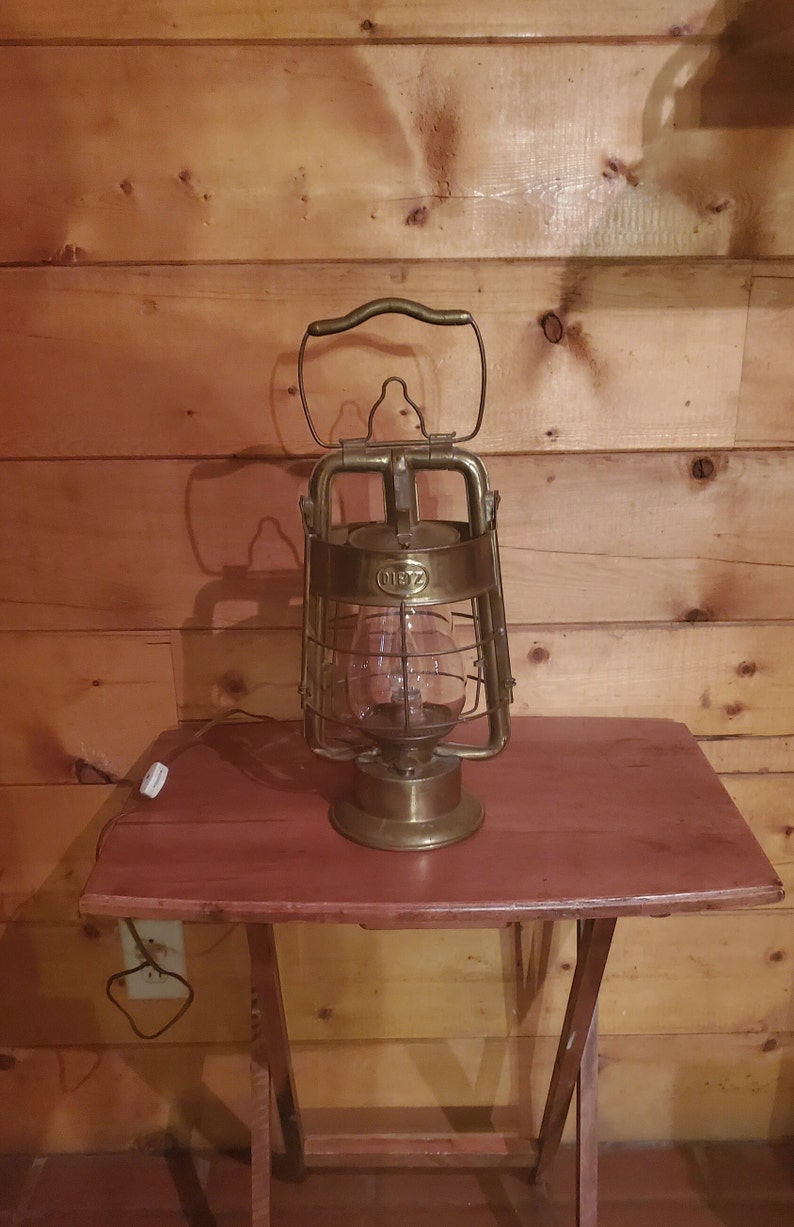Antique Brass Dietz Fire Department Lantern - Etsy