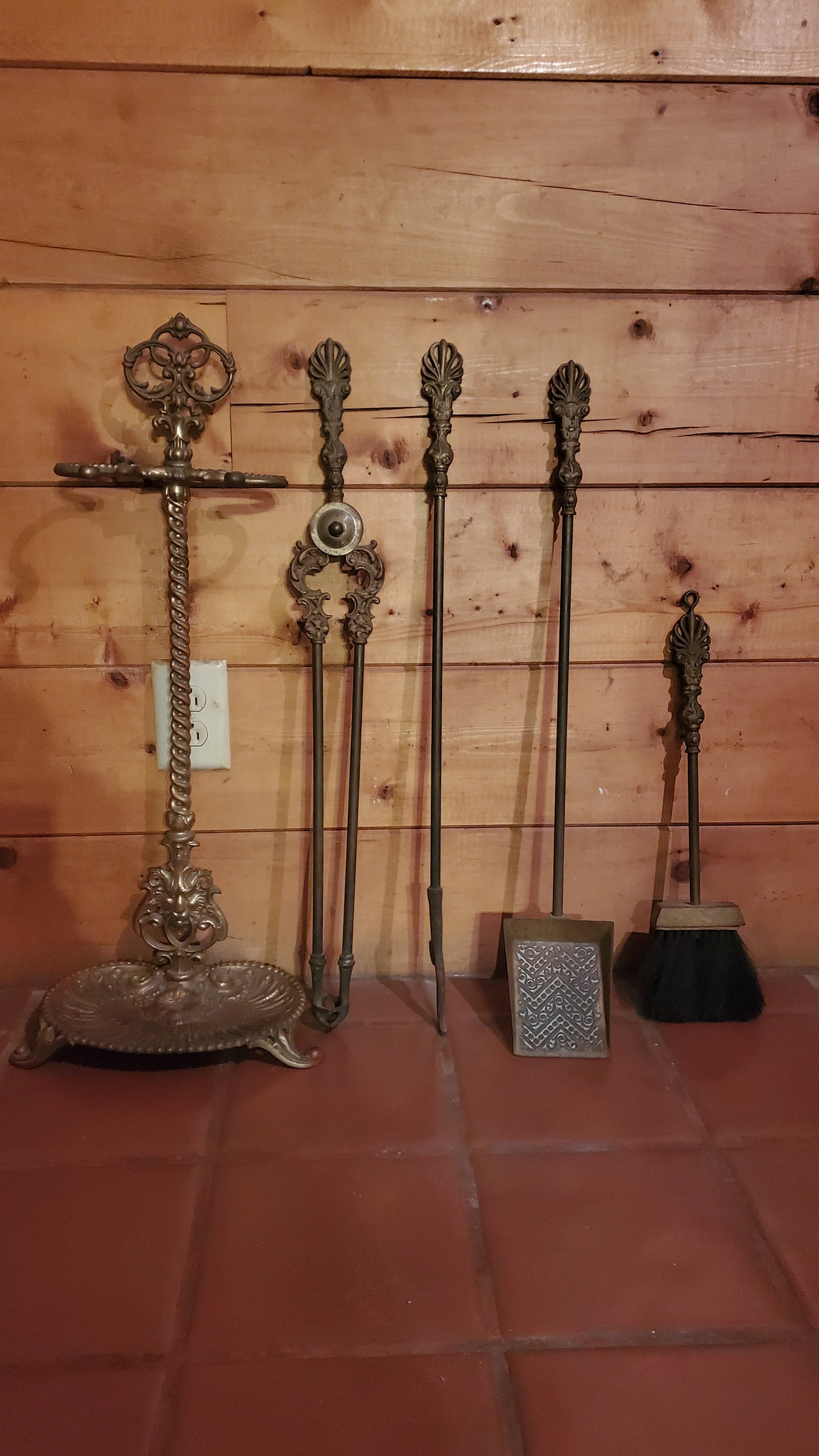 Antique Ornate Fire Tools Very Rare - Etsy