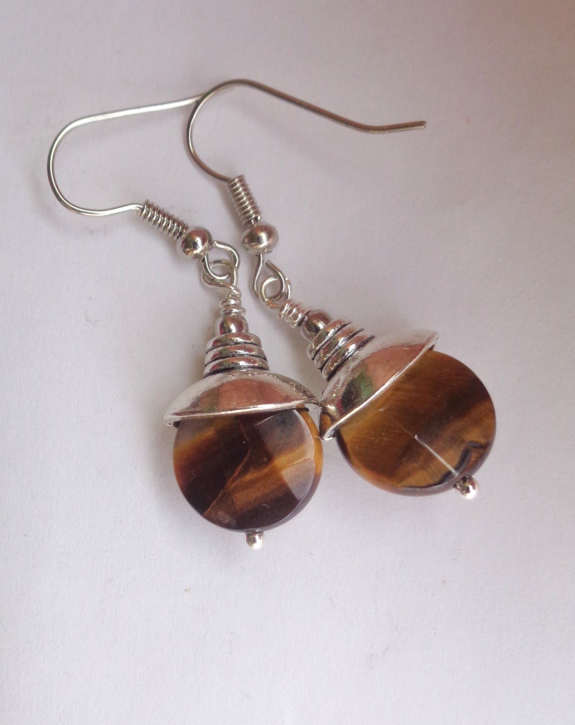 Tiger Eye Earrings Dangle Earrings Gemstone Earrings Stone | Etsy