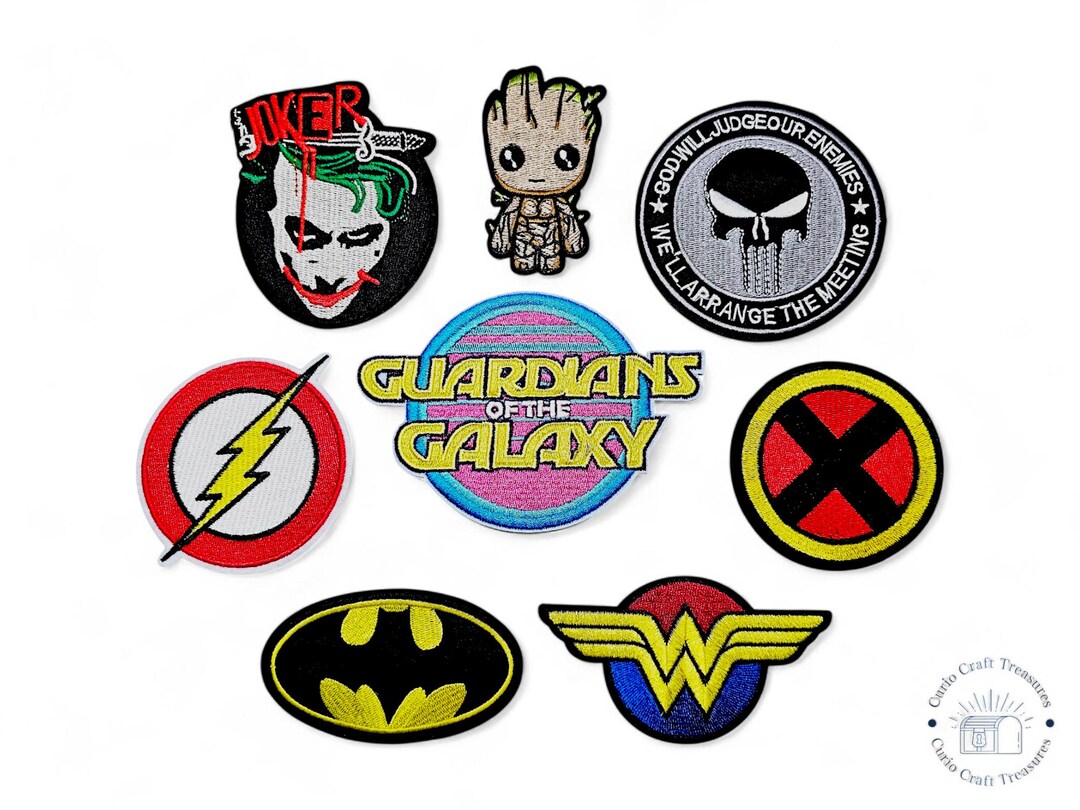 Embroided Patch, Iron On, Glue, Craft Supply, Embroidery, X, Men, Groot ...