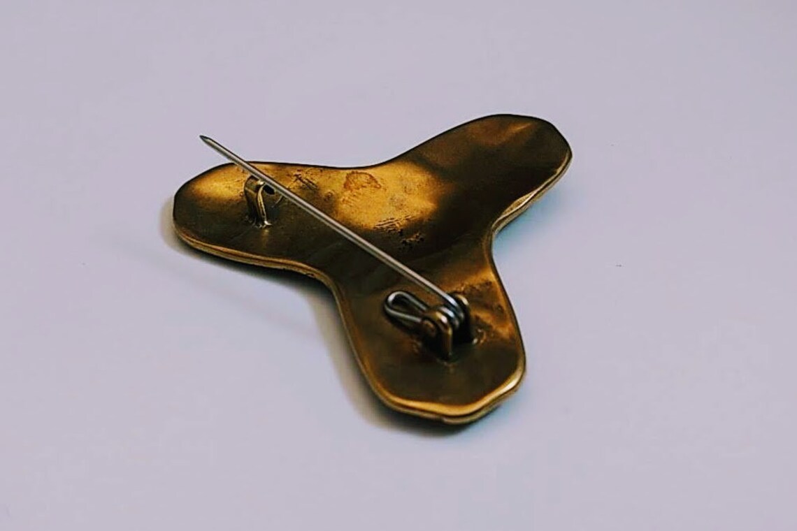 Trefoil Brooch, Trilobe, Viking, SCA, LARP, Shawl Pin - Etsy