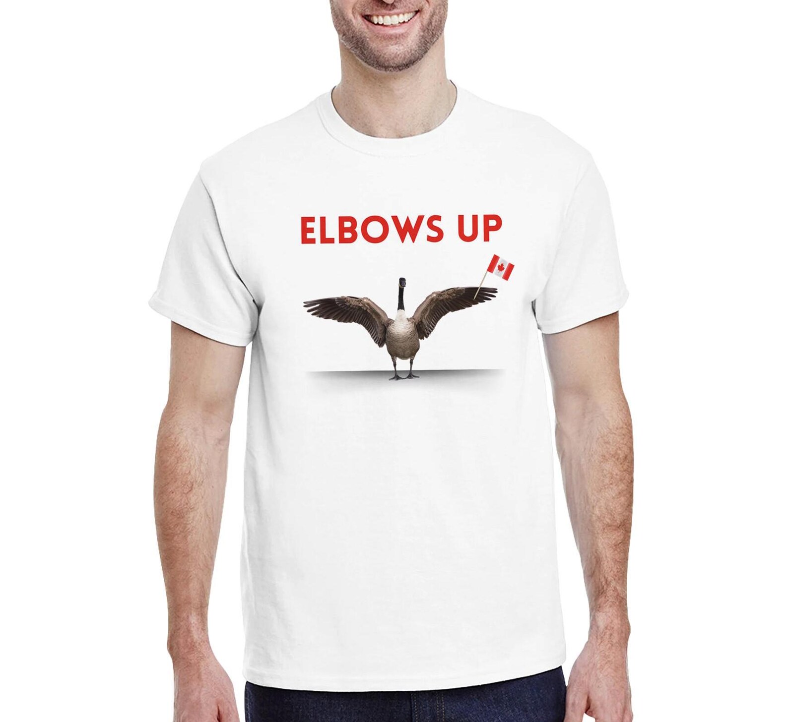 Elbows Up! Show Your Canadian Spirit With This Funny Canada Goose ...