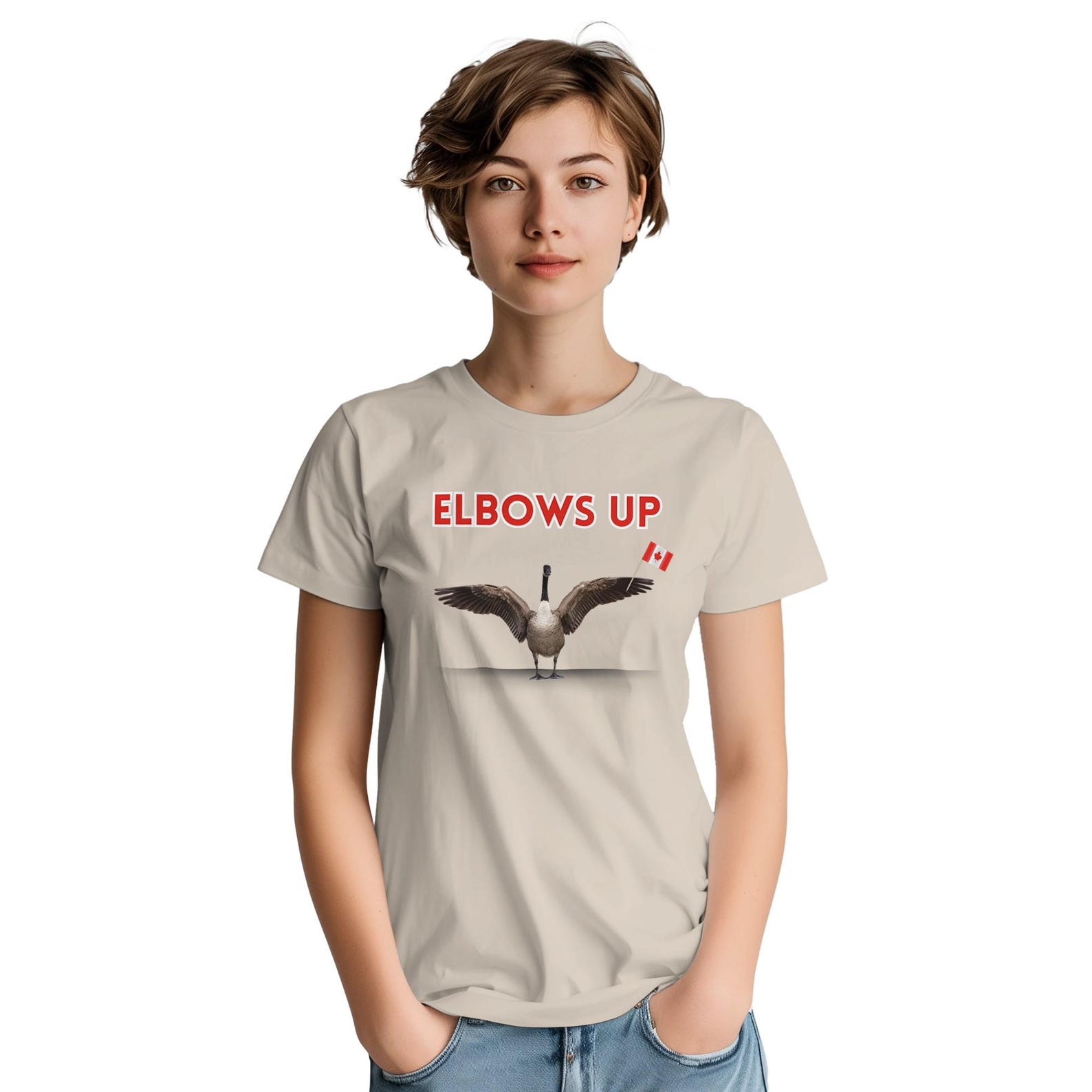 Elbows Up! Show Your Canadian Spirit With This Funny Canada Goose ...